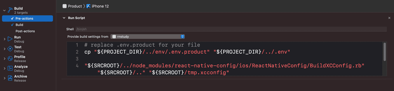 [React Native] 빌드환경 분리하기 (react-native-config)